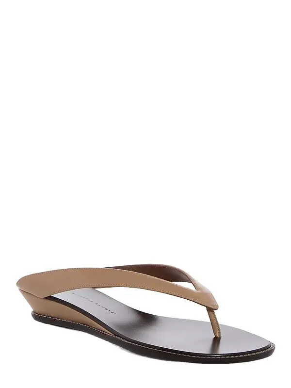 GIUSEPPE ZANOTTI Nour 25 Demi Wedge Thong Sandals - Lotus
