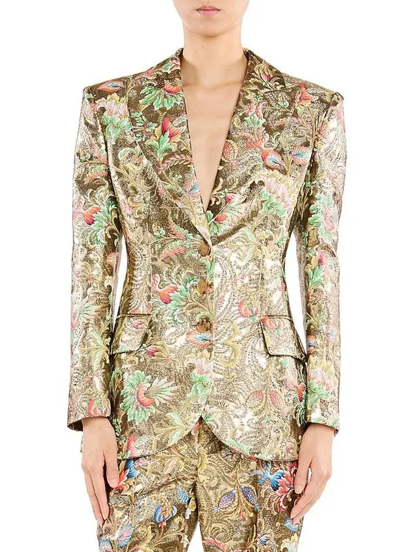 Etro Printed Jacket With Flap Pockets - Printed Beige