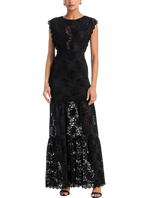 NIGHTCAP Fleur Caletto Maxi Dress - Black