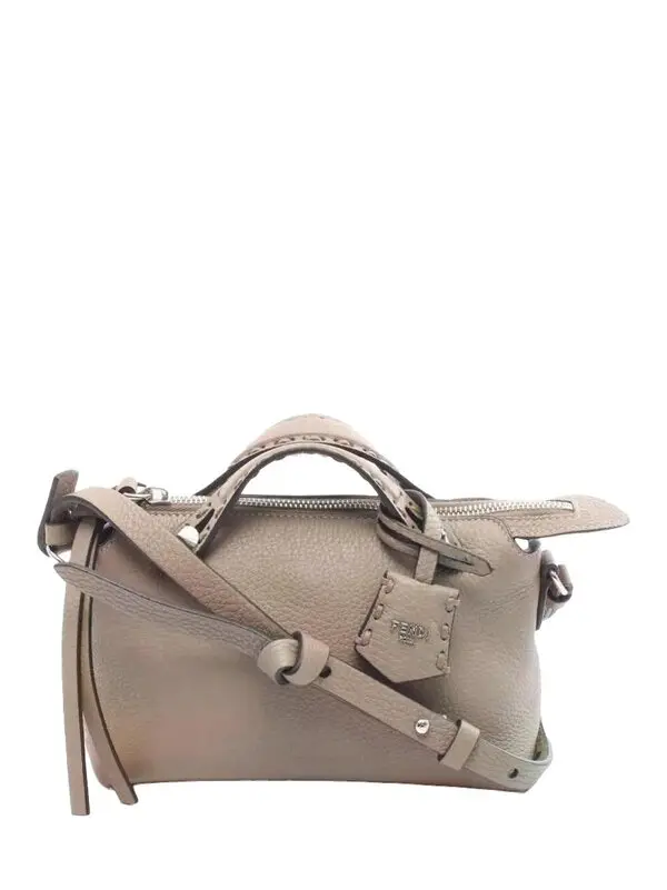 Fendi Mini Leather Selleria The Way Satchel - Neutrals