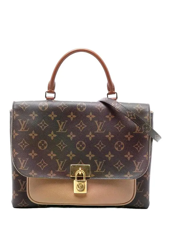 LOUIS VUITTON 2018 Monogram Marignan Satchel - Brown