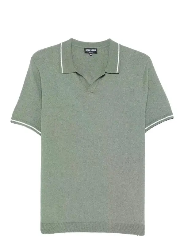 ANTONY MORATO Piped Polo-collar T-shirt - Green