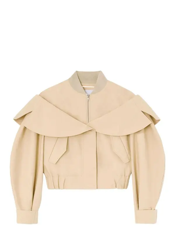 GANNI Bomber Jacket - Warm Sand
