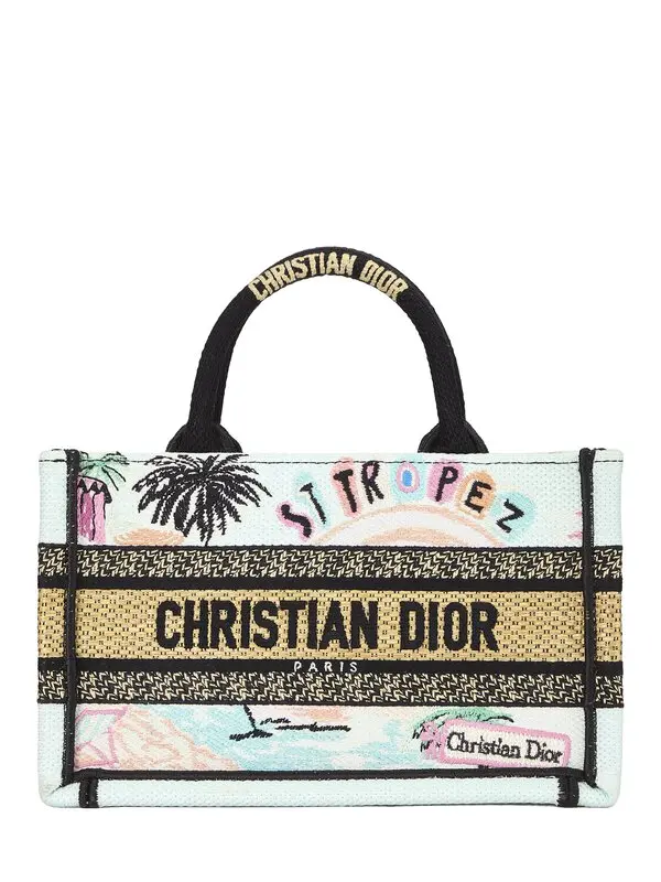 Dior Embroidered Book Tote - Multi