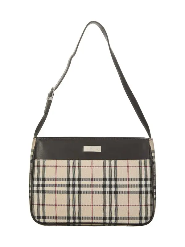 Burberry Check Shoulder Bag - Brown