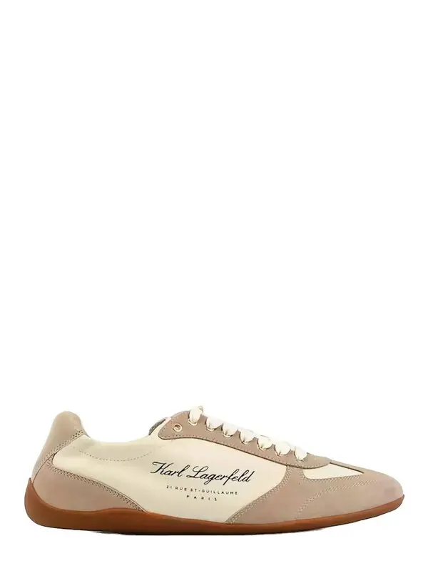 Karl Lagerfeld Altia Leather Sneakers - Neutrals