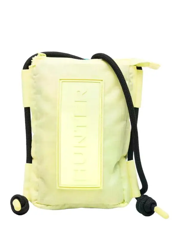 Hunter Embossed-logo Zipped Messenger Bag - Yellow