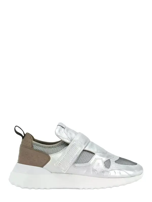 TOD'S Mesh Panel Sneakers - Silver