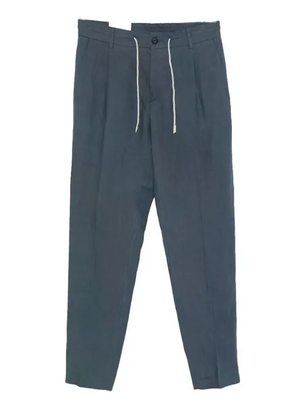 Eleventy Drawstring-fastening Trousers - Blue