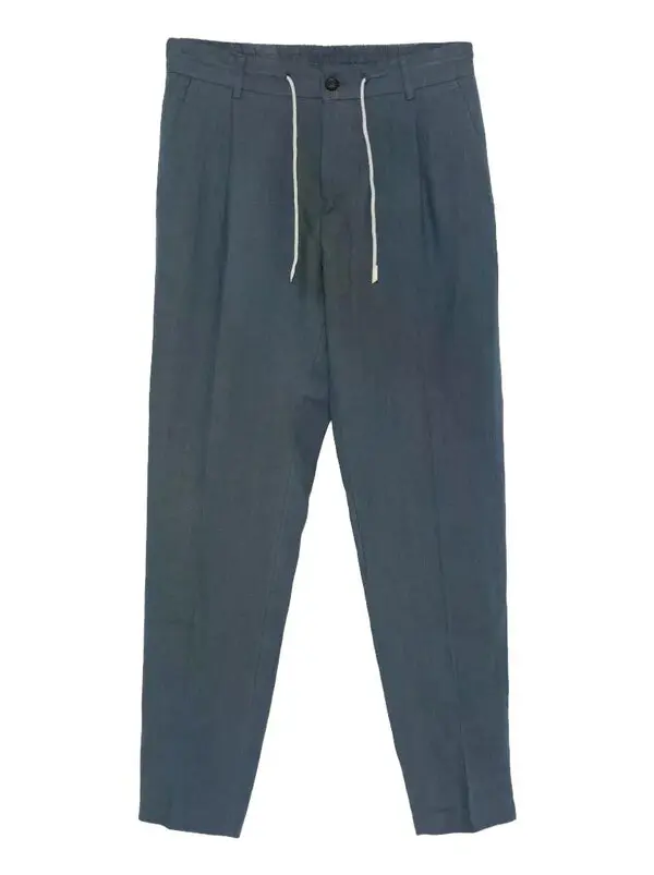 Eleventy Drawstring-fastening Trousers - Blue