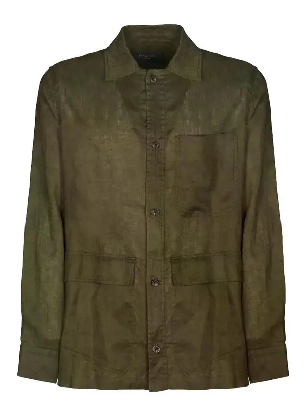 PALTO' Pocket Button Jacket - Green