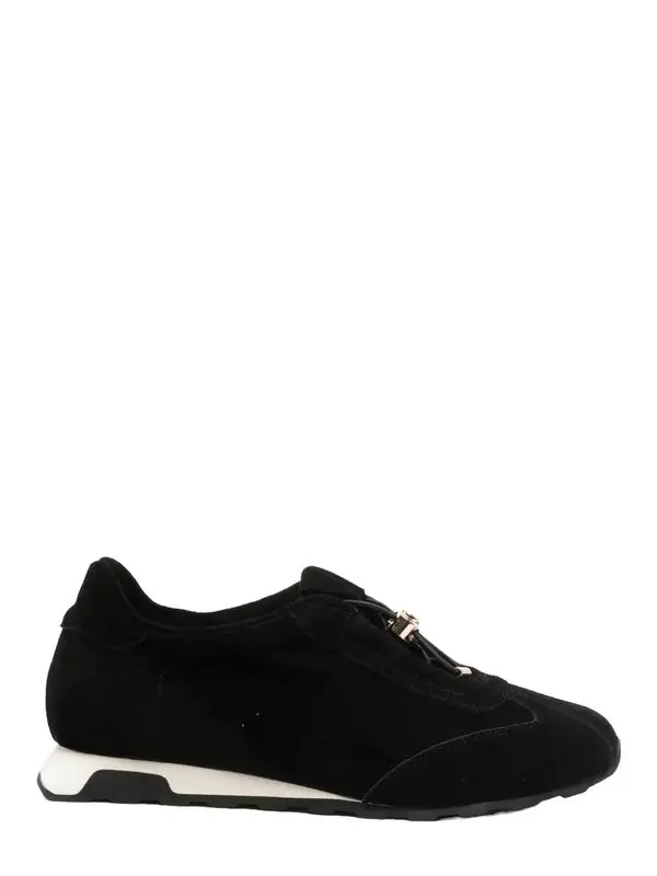 ADRIANNA FERETTI Suede Lace-up Sneakers - Black