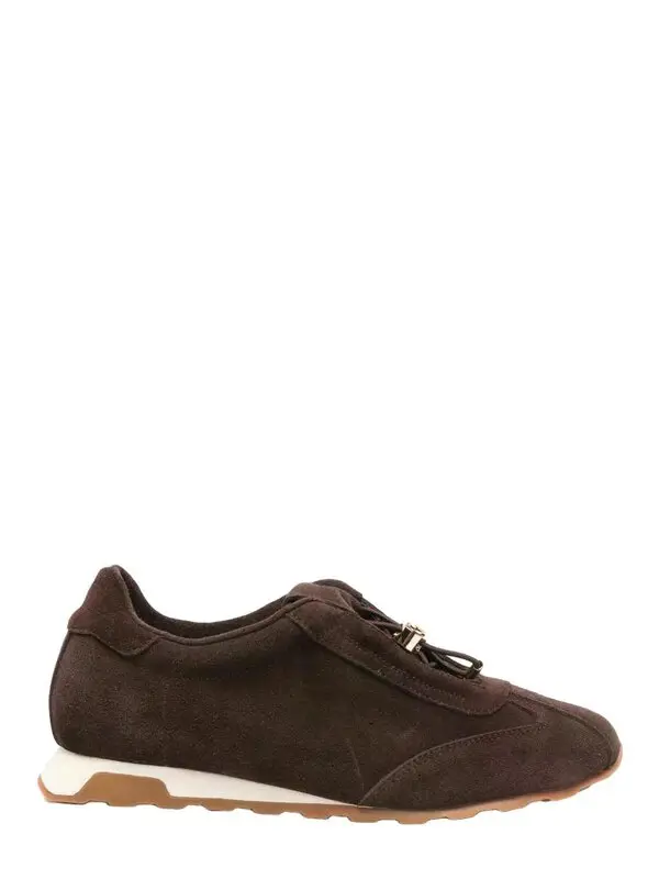 ADRIANNA FERETTI Suede Sneakers - Brown