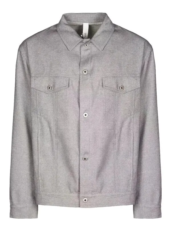 HEVO Button Chest-pocket Jacket - Grey