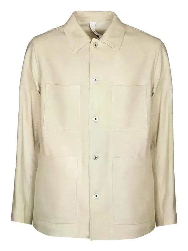 HEVO Button Patch Pocket Jacket - Neutrals