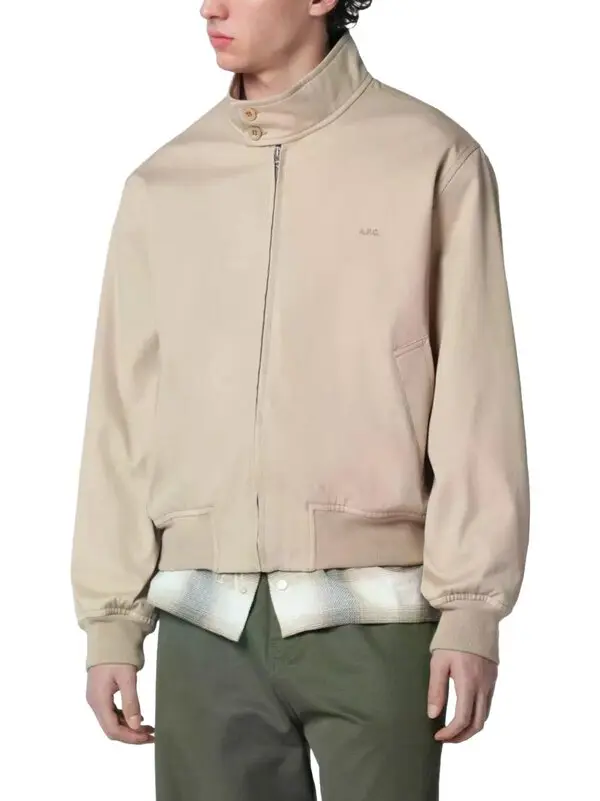 A.p.c. Zip-up Bomber Jacket - Neutrals