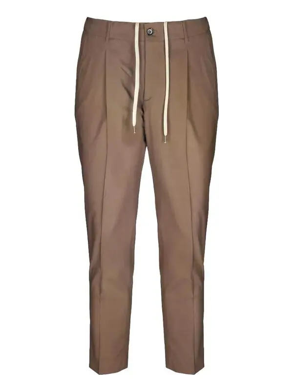 BE ABLE Pleated Trousers - Brown