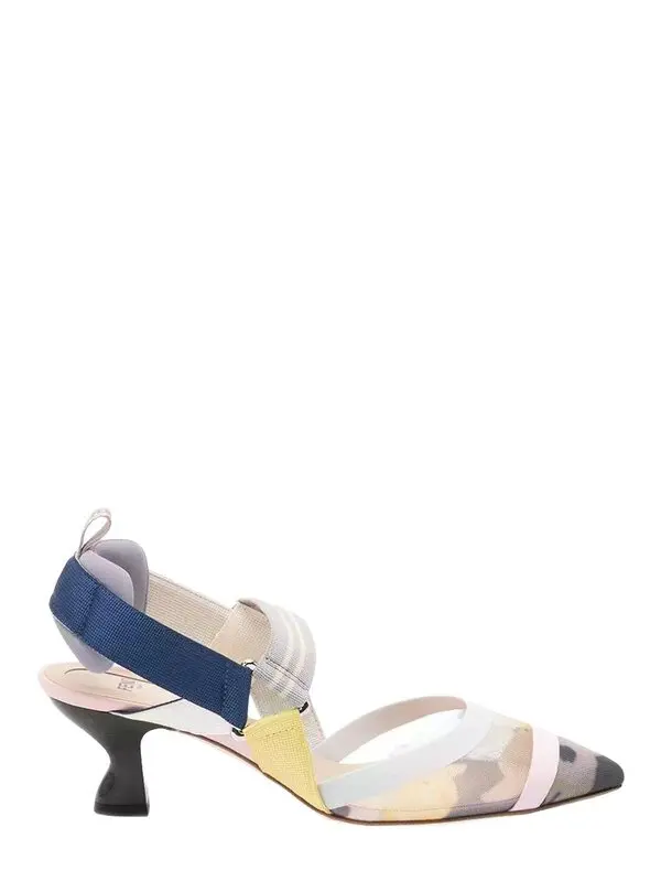 Fendi Colibrì Slingback Pumps - White