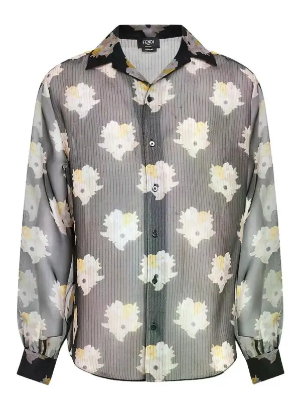 Fendi Organza Shirt - Grey