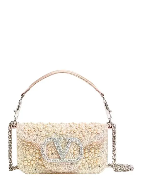 Valentino Garavani Small Locò Shoulder Bag - Neutrals