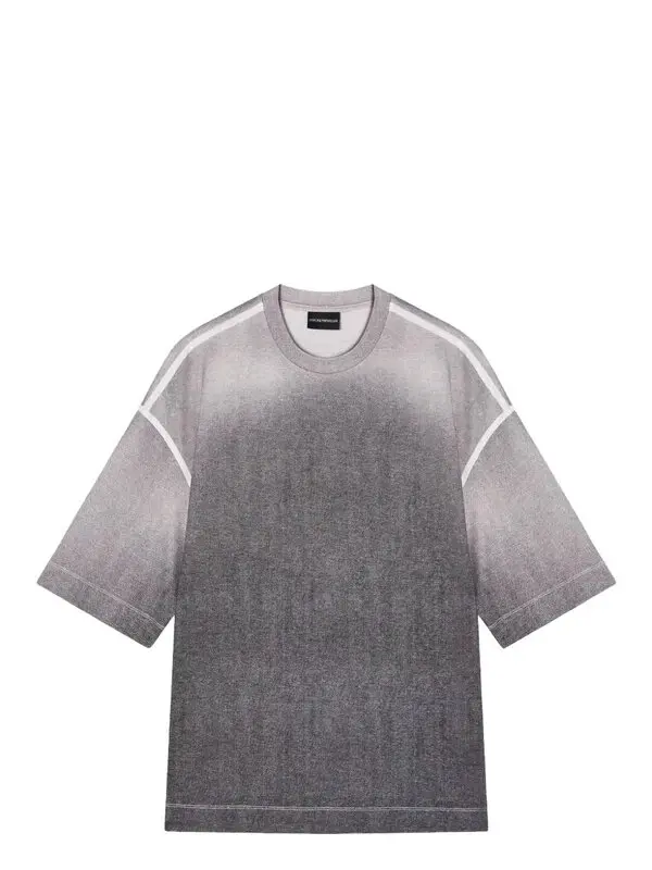 Emporio Armani Oversized Degradé T-shirt - Grey