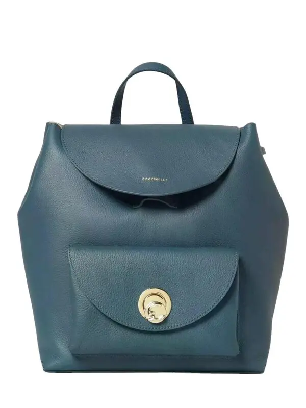 COCCINELLE Top-handle Leather Backpack - Blue