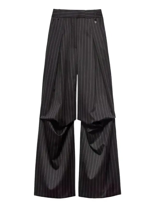 ANIYE BY Miriam Pinstripe Baggy Trousers - Black