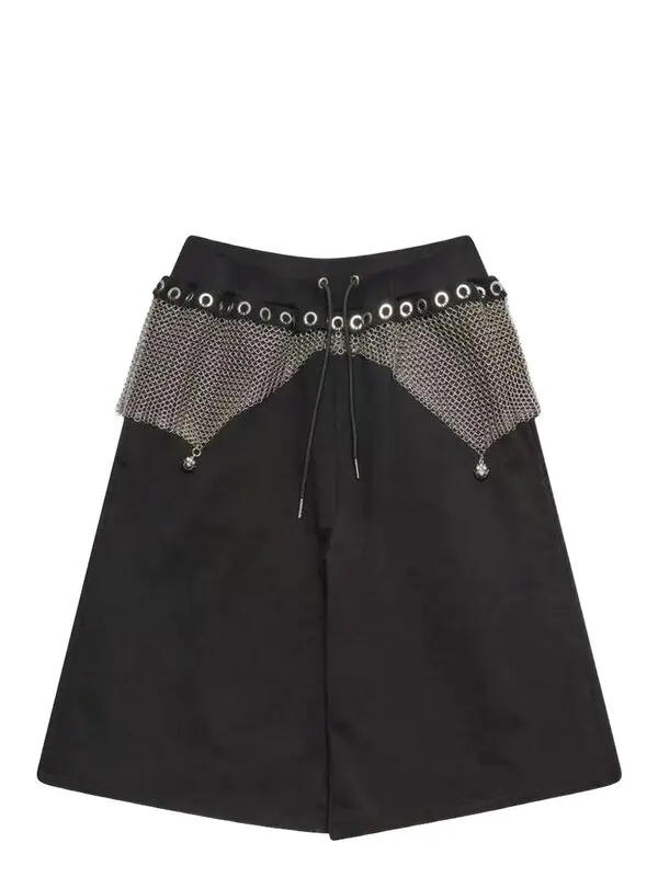 CHOPOVA LOWENA Titan Chainmail Shorts - Black
