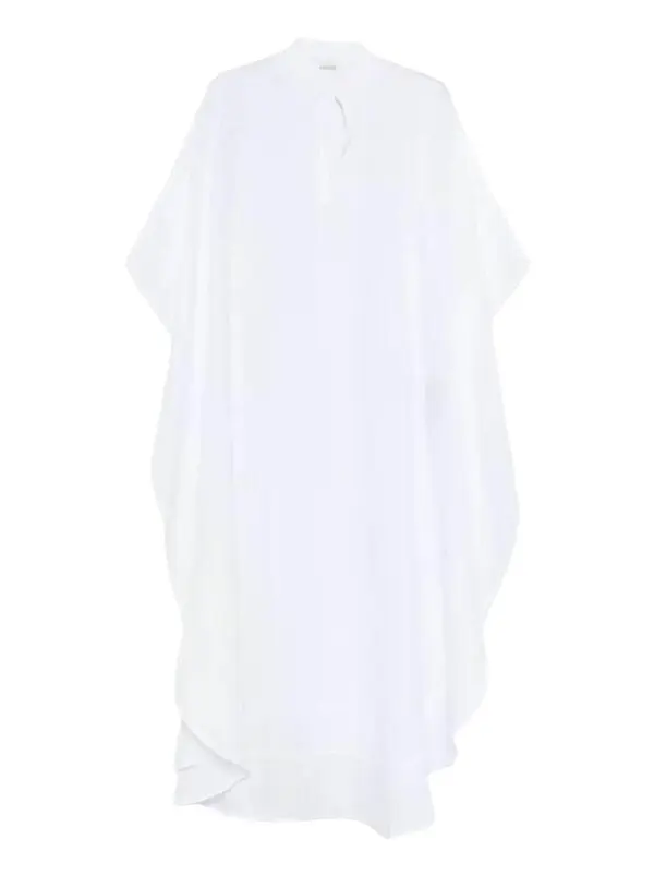 120% Lino V-neck Top - White