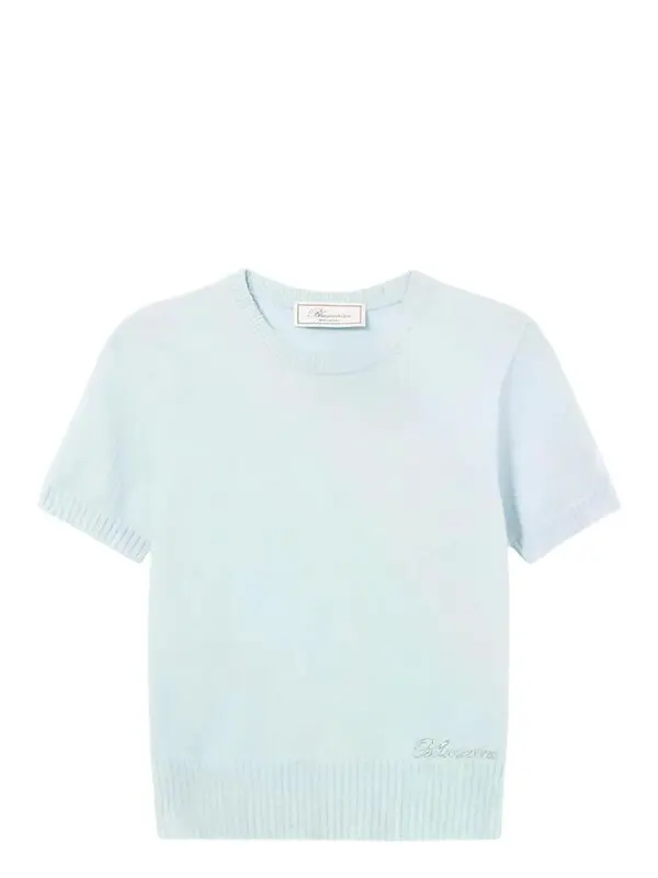 Blumarine Short-sleeve Sweater - Blue