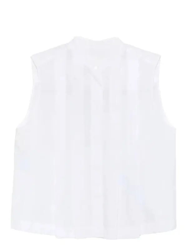 XACUS Pleated Shirt - White