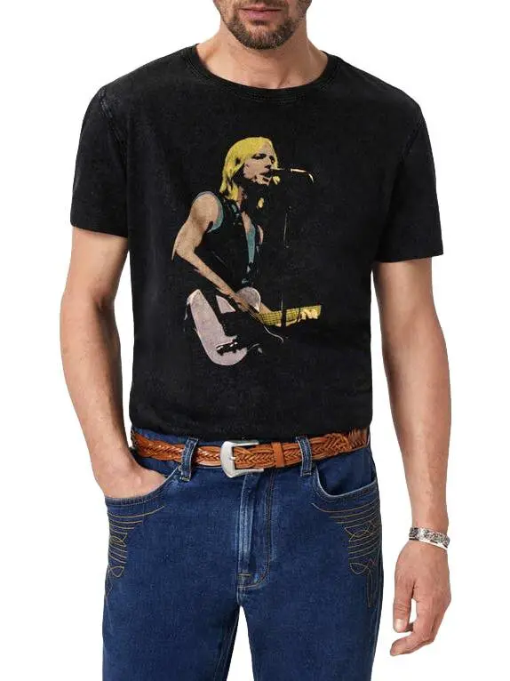 John Varvatos Tom Petty Organic Cotton Graphic T-shirt - Black