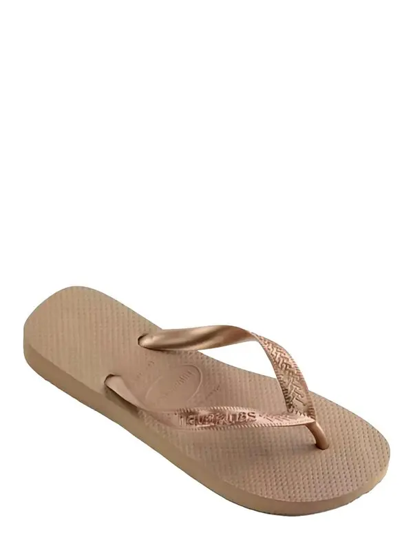 Havaianas Top Tiras Metallic Thong Flip-flops - Neutrals