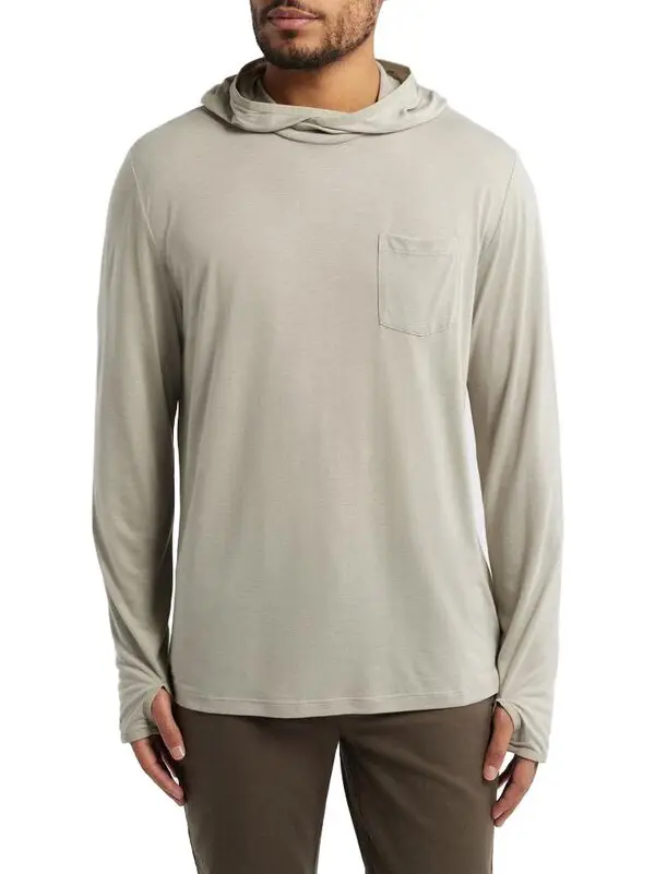 FREE FLY Lightweight Upf 20+ Hoodie - Sandstone