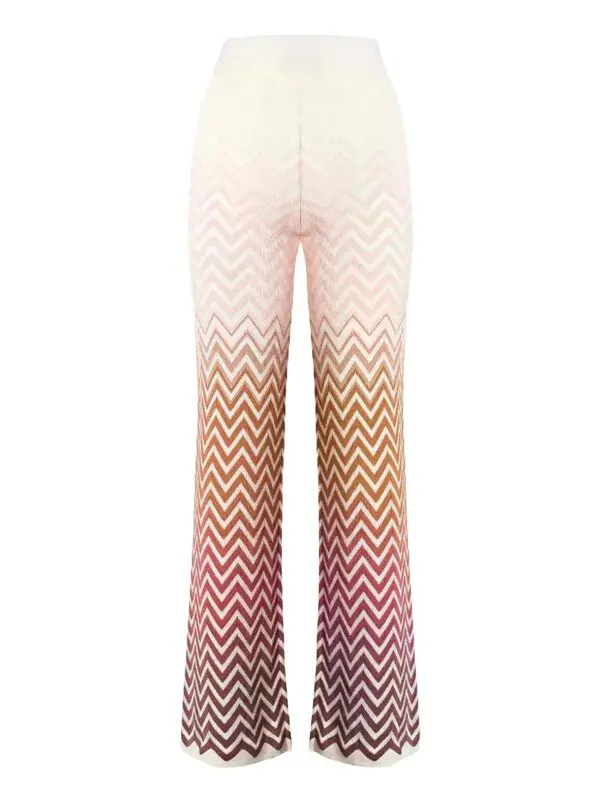 Missoni Zigzag-patterned Trousers - White