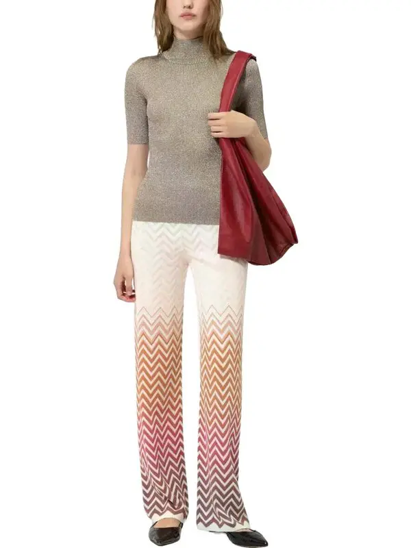 Missoni Zigzag-patterned Trousers - White