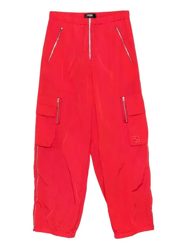 Fendi Zip-pocket Trousers - Red