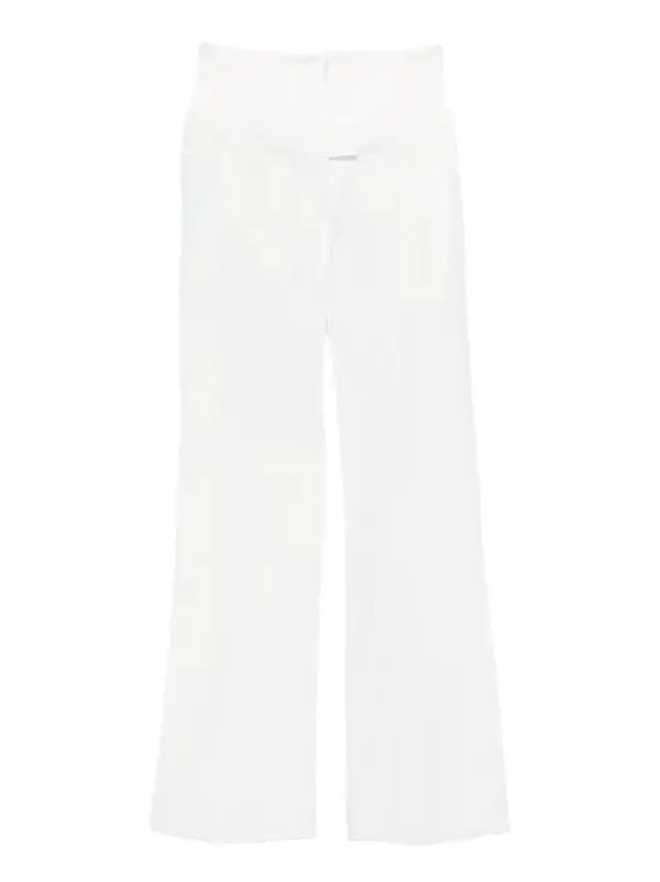 Seafarer Straight-leg Trousers - White
