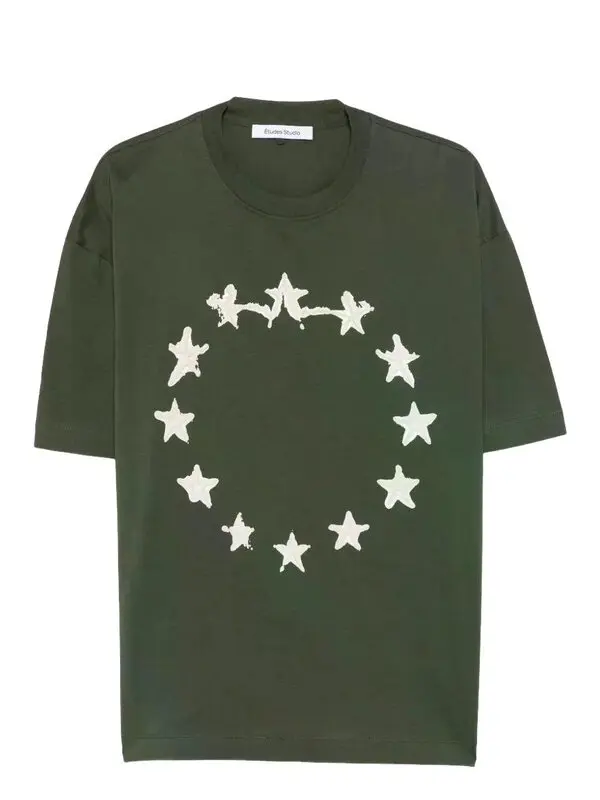 Études Studio Star-graphic T-shirt - Green