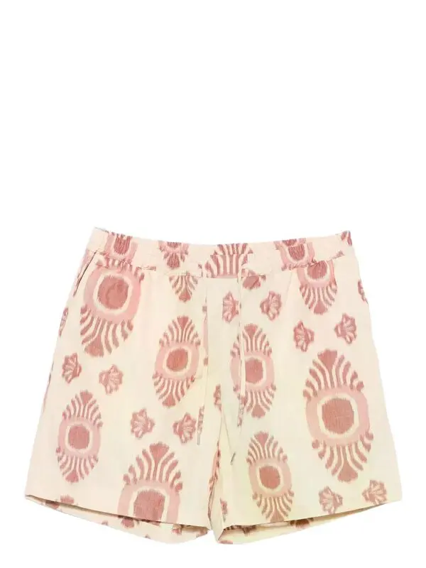 A KIND OF GUISE Volta Patterned Drawstring Shorts - Neutrals