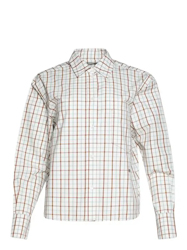 Victoria Beckham Ellis Check Shirt - White