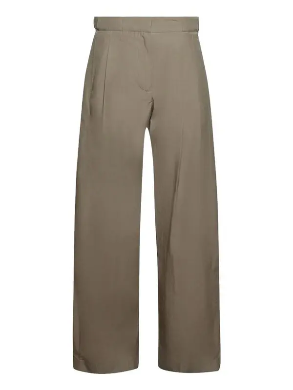 THE ROW Iven Cotton Pants - Green