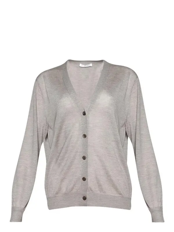 THE ROW Nilas Cashmere Cardigan - Beige