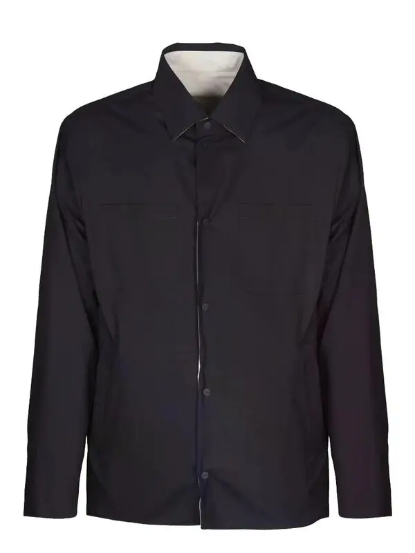 Herno Button Chest-pocket Jacket - Blue