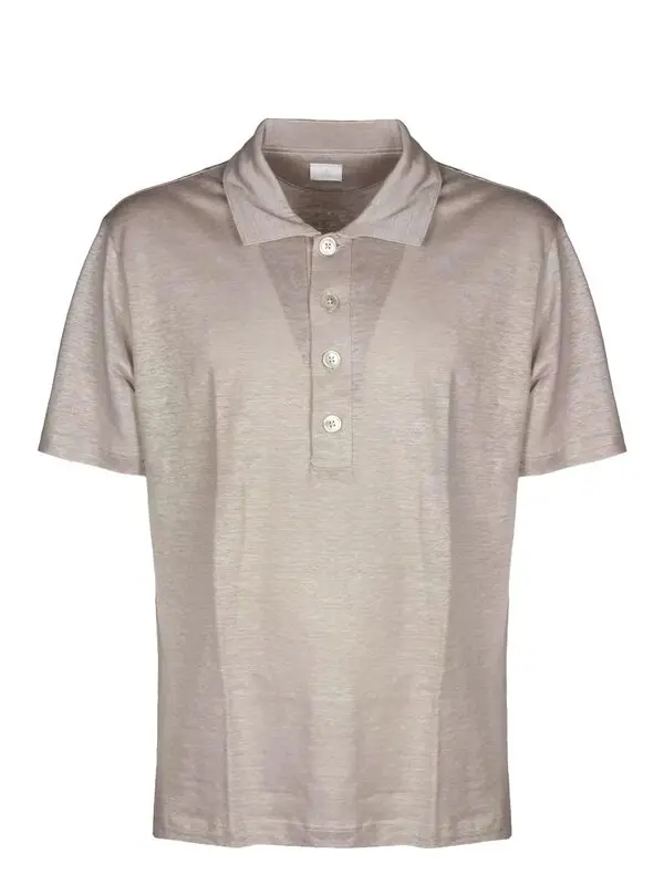 Eleventy Buttoned Polo Shirt - Neutrals