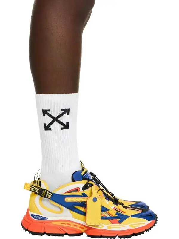 Off-White The Be Right Back Open Low-top Sneakers - Yellow
