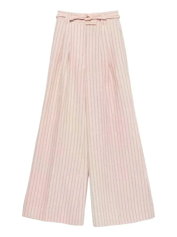 Zimmermann Alchemy Striped Trousers - Pink
