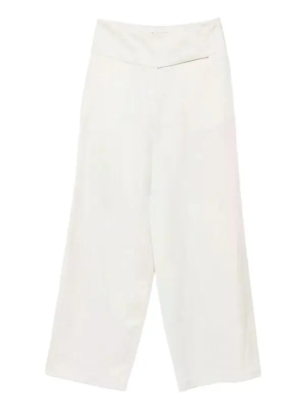 ALYSI Wide-leg Trousers - Neutrals