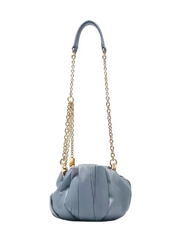 Chloé Plissé Shoulder Bag - Blue