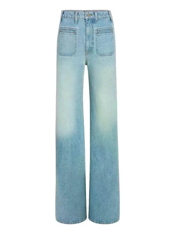 Khaite High-waisted Wide-leg Jeans - Blue